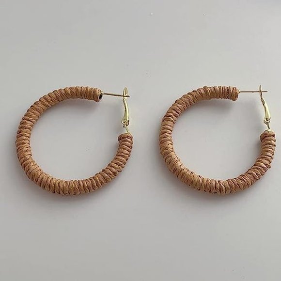 Azusa Sun | Jewelry | Rattan Earrings For Women Girls Boho Handmade ...